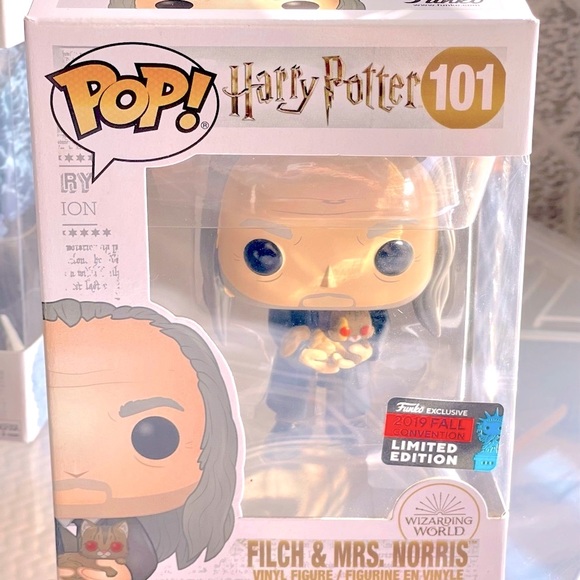 Funko | Toys | Hp Rare Harry Potter Funko Pop 1 Filch Mrsnorris Nycc ...